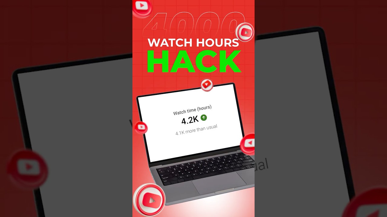 How to Get 4000 Watch Hours on YouTube Fast