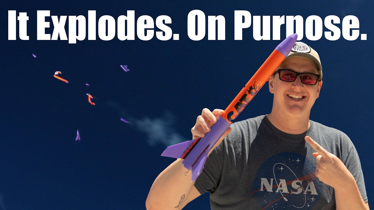 A Self-Destructing Model Rocket