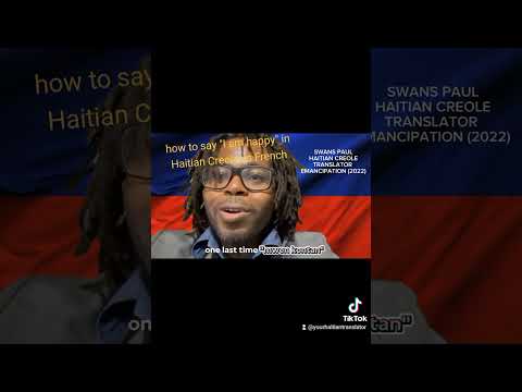 How to say I am happy in Haitian Creole vs French #learn #haiti #creole