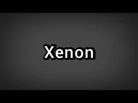 Xenon meaning and pronunciation