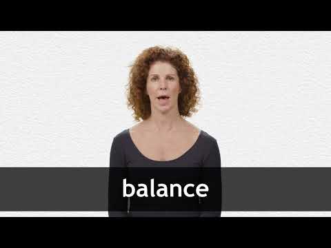 How to pronounce BALANCE in American English