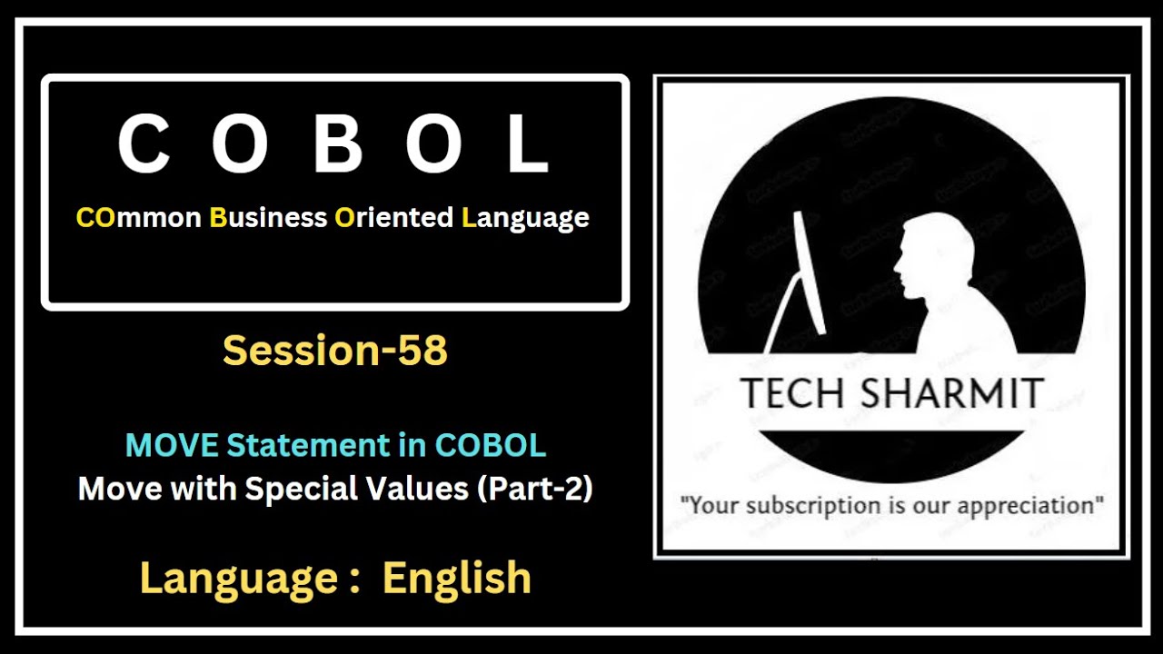 COBOL Programming: MOVE HIGH-VALUE and LOW-VALUE Statements   (Session-58) | COBOL Tutorial |