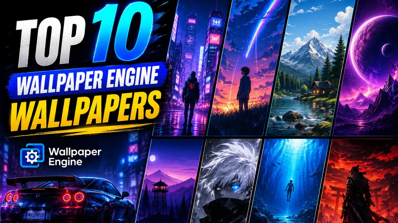 Top 10 CLEAN & EPIC Wallpaper Engine Wallpapers