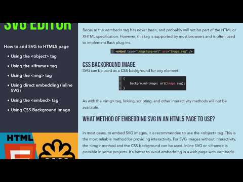 5. How to add SVG to HTML 5?