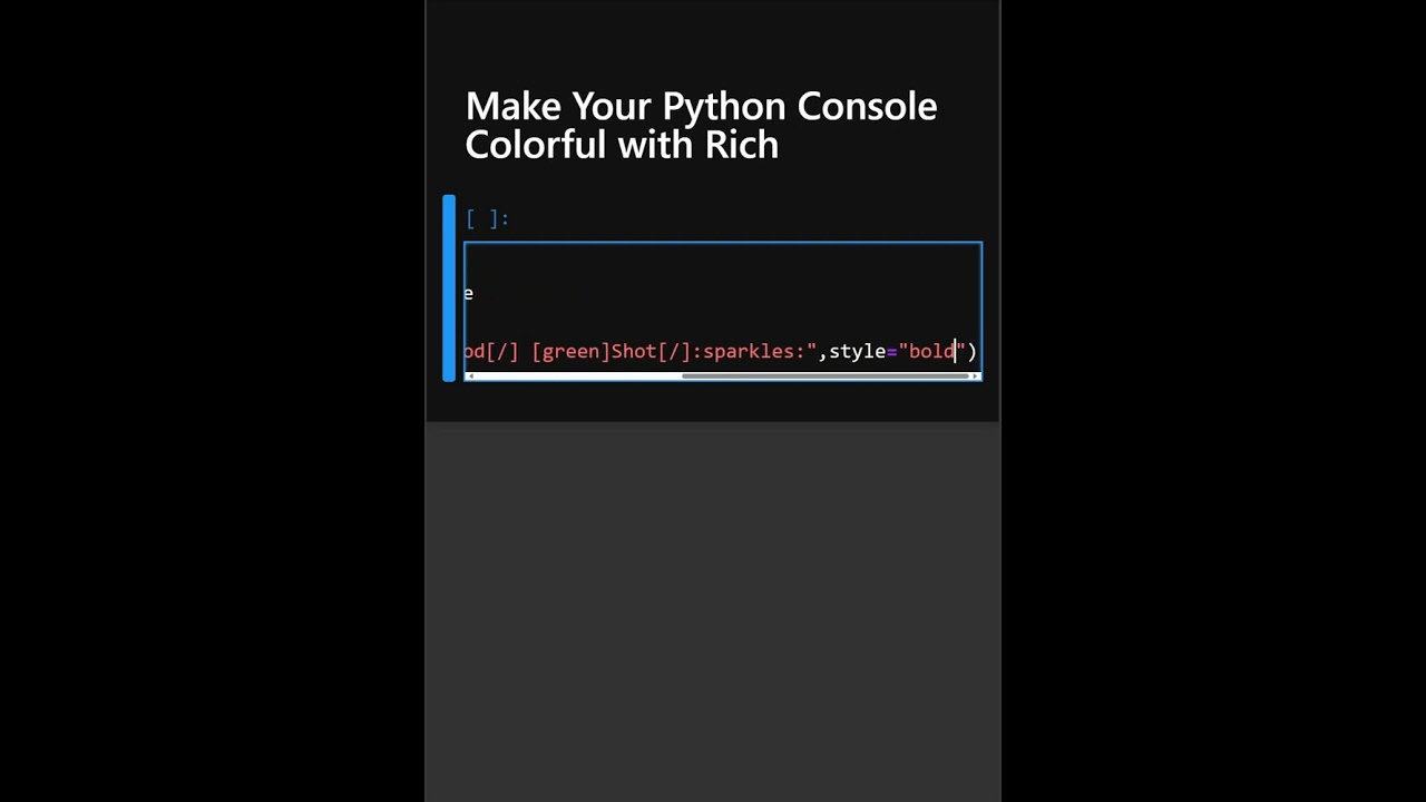 Make Your Python Console Colorful with Rich