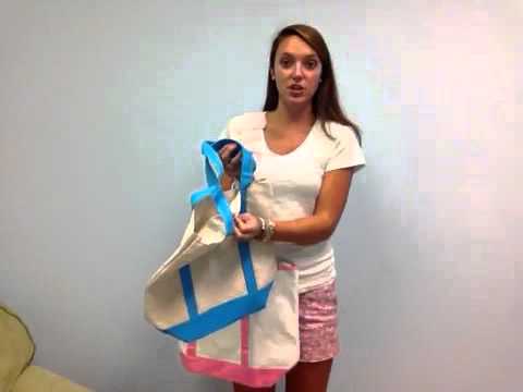 Monogrammed Boat Tote