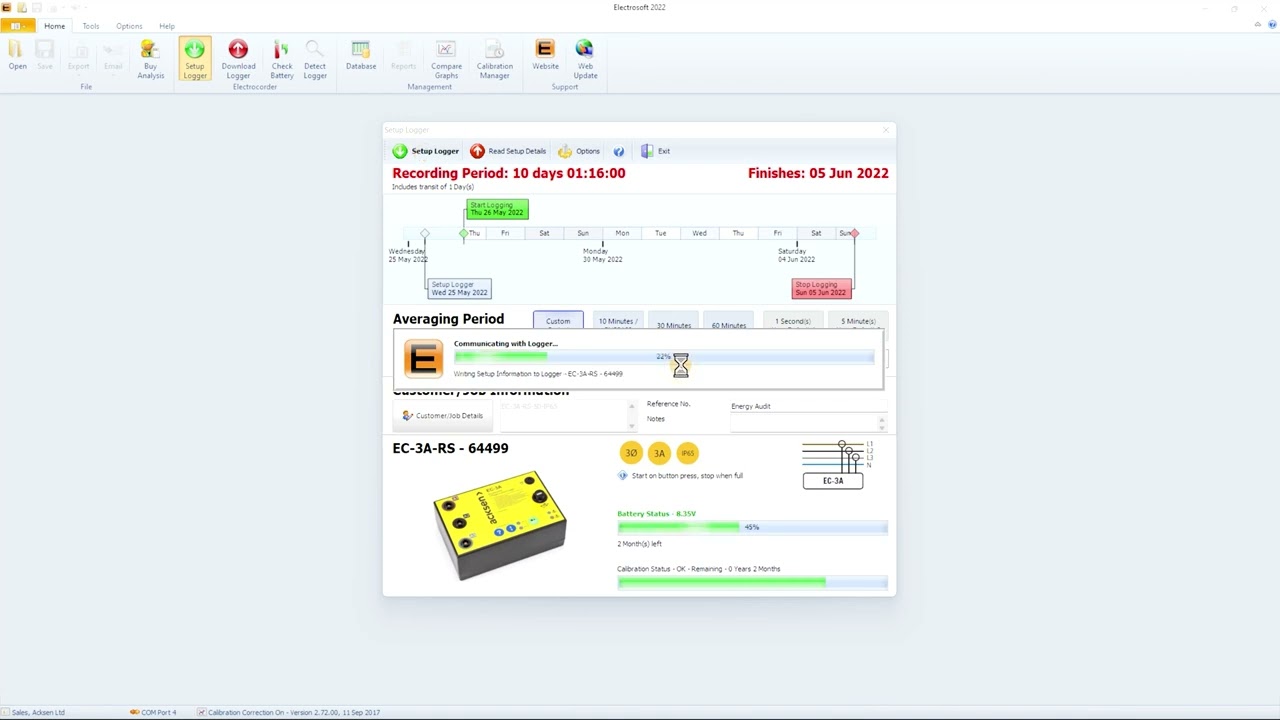 Electrosoft - Setup Logger