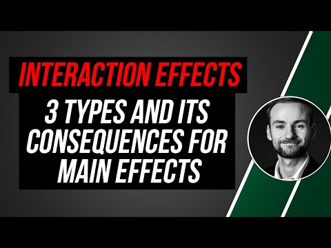 3 types of interaction effects explained