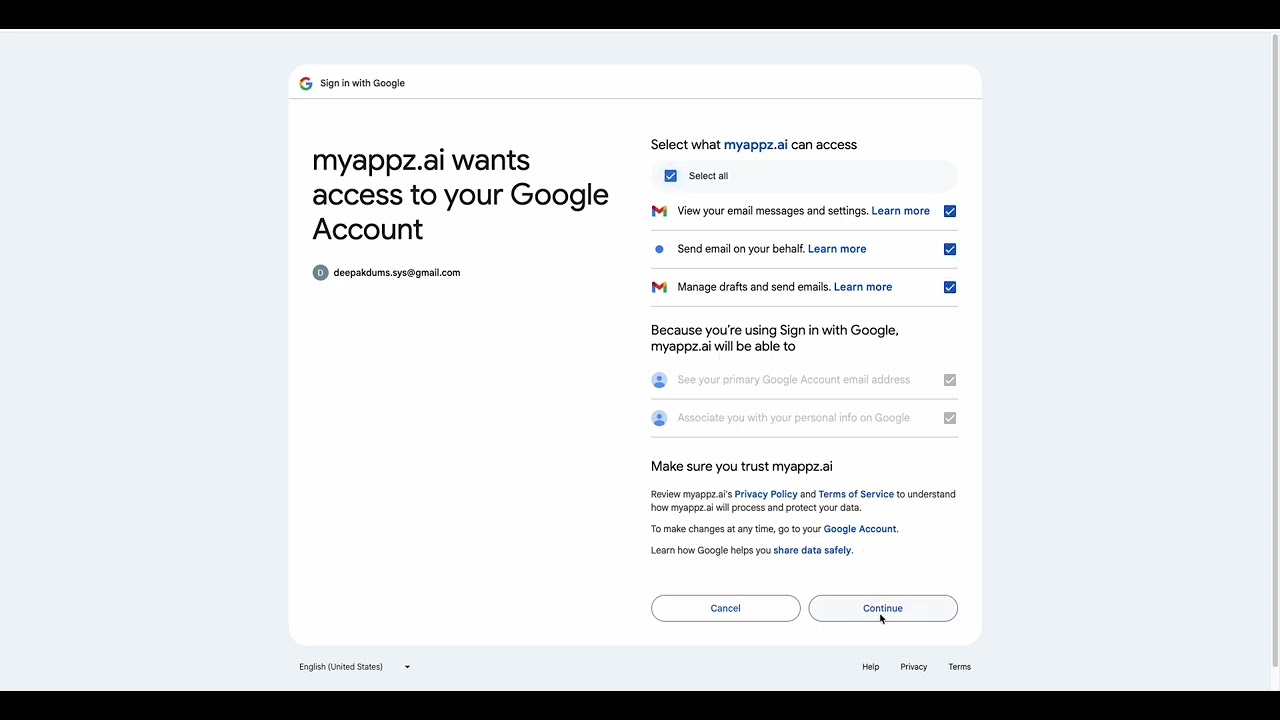 Google OAuth Authentication Demo for App Integrations