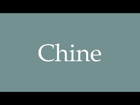 How to Pronounce ''Chine'' Correctly in French