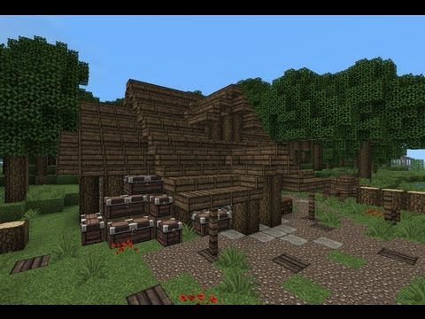 Medieval Hut and Woodcutter Minecraft Project