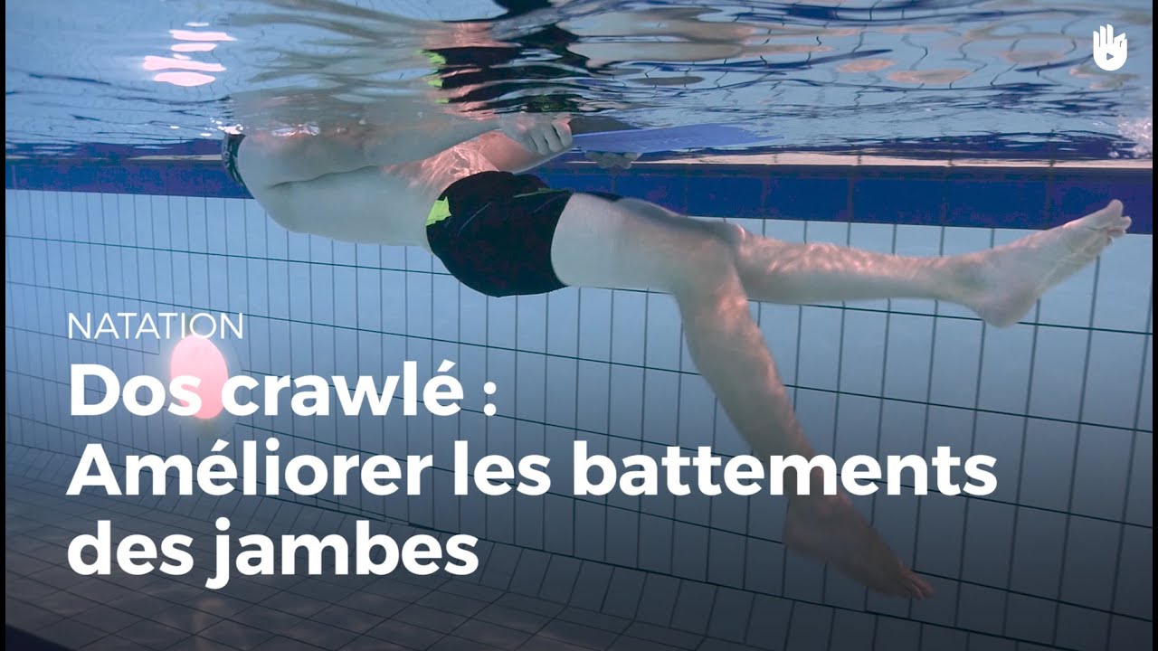 Apprendre le mouvement des jambes - Comment nager le dos crawlé | Sikana