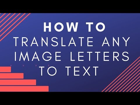 Translate any image Language Letters to English text