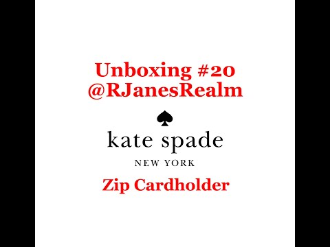 Kate Spade New York ♠️ Spencer Zip Cardholder Wallet 👛 Unboxing #20 📦