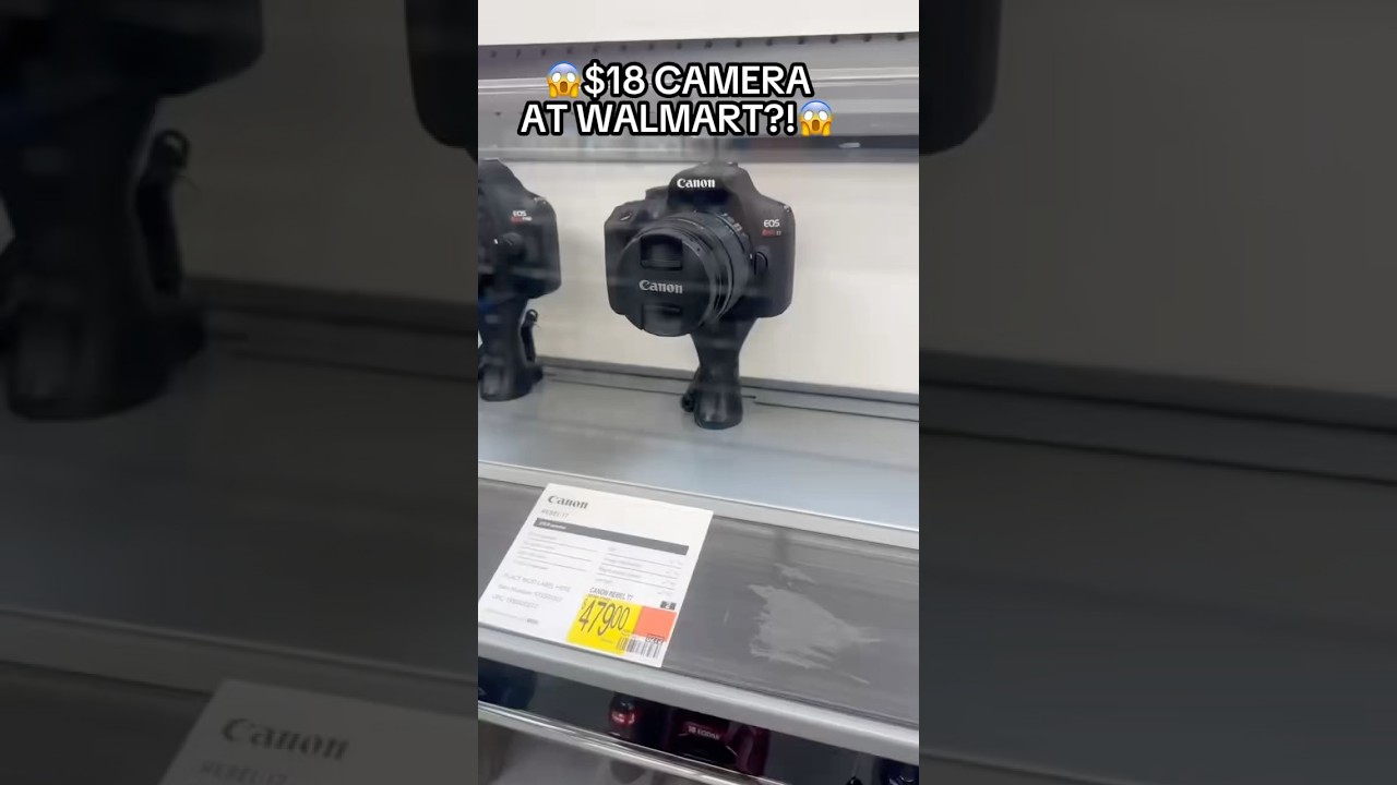 $18 CAMERA AT WALMART?!😱 #camera #cameragear #walmart #walmartfinds