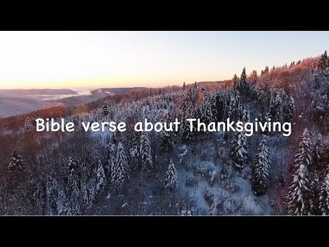 Bible verse of the day || Bible verse about Thanksgiving