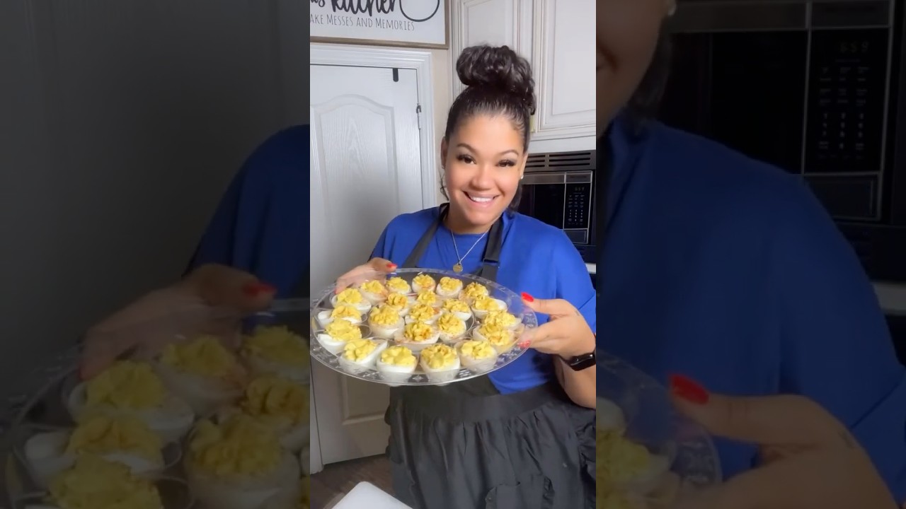 The BEST Deviled Egg Recipe! Aka “Angel eggs” #boiledeggs