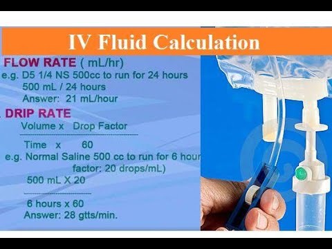IV FLOW RATES AND DRIP RATE MADE EASY 2022