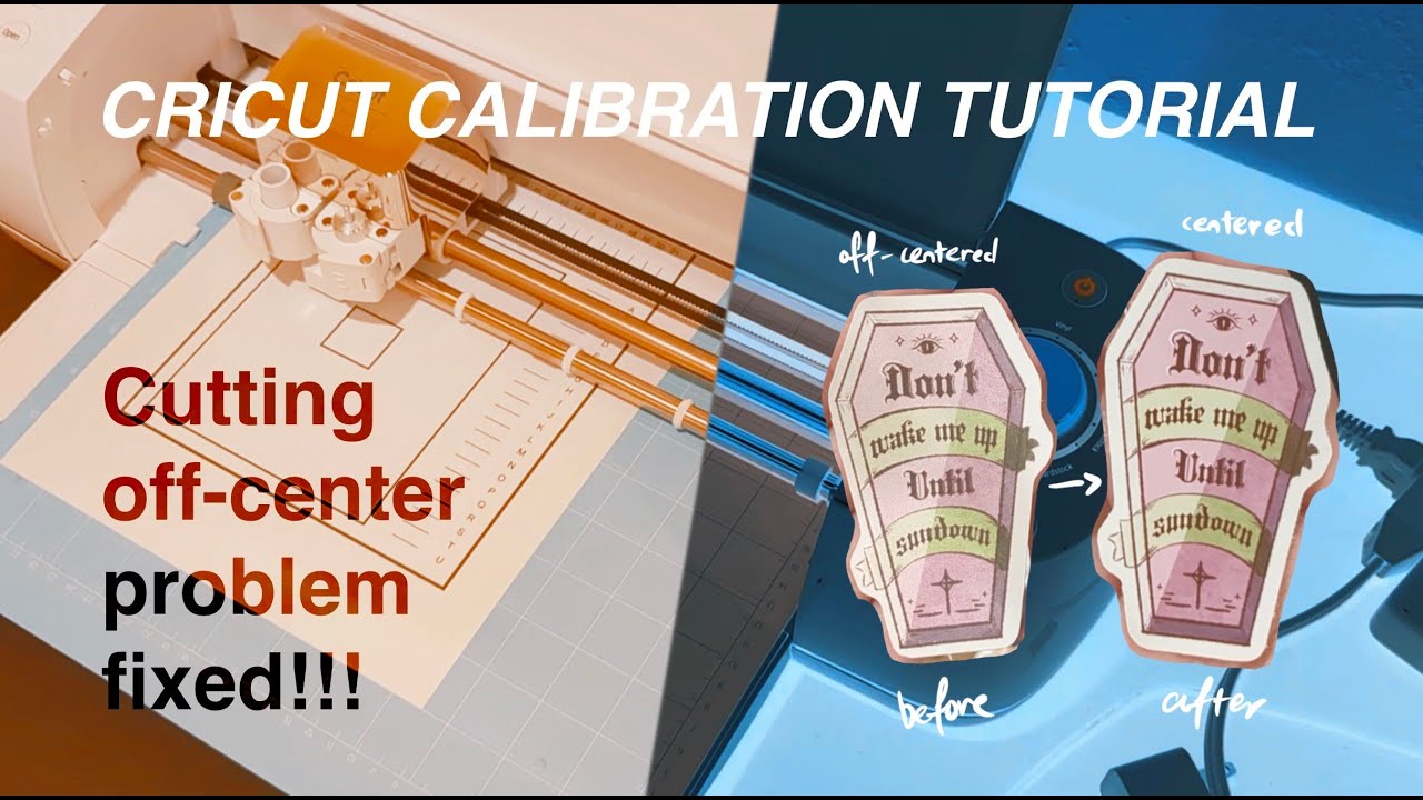 Cricut calibration tutorial, cutting off-center problem fixed！