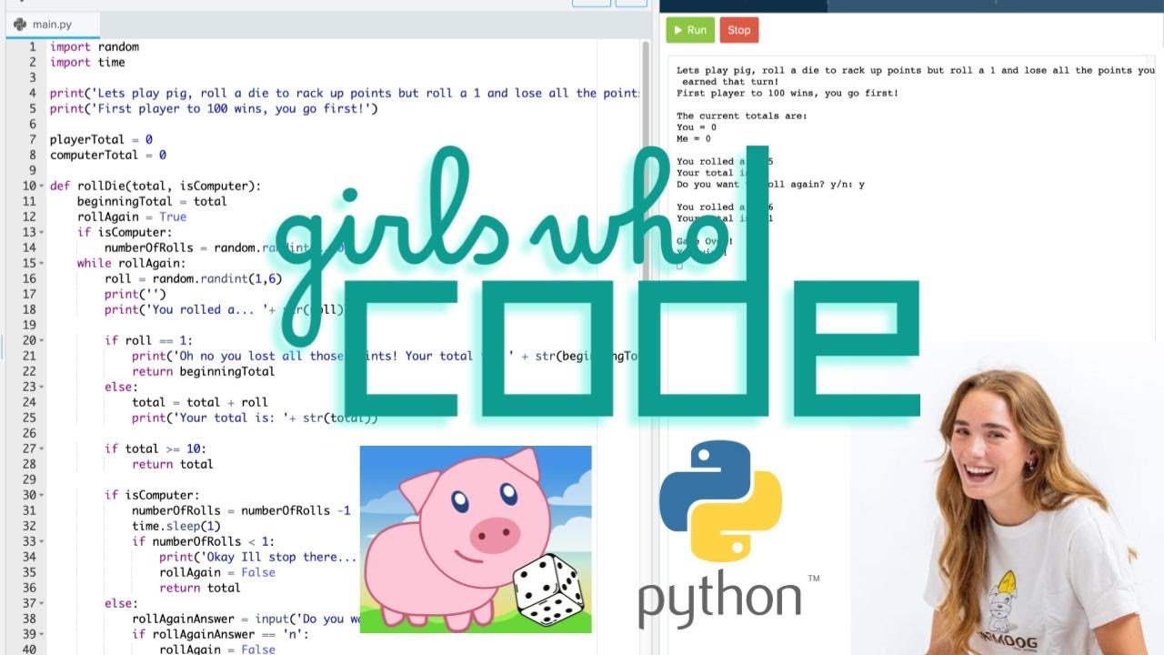Easy Pig Dice Game Python Tutorial