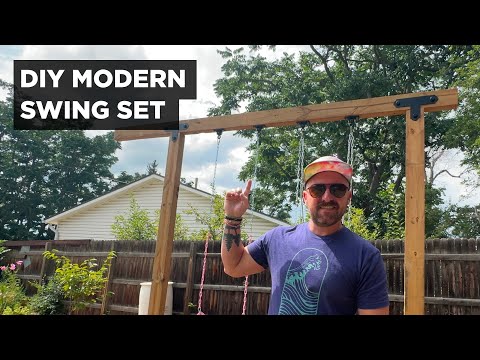 How to Build an Easy Modern DIY Swing Set