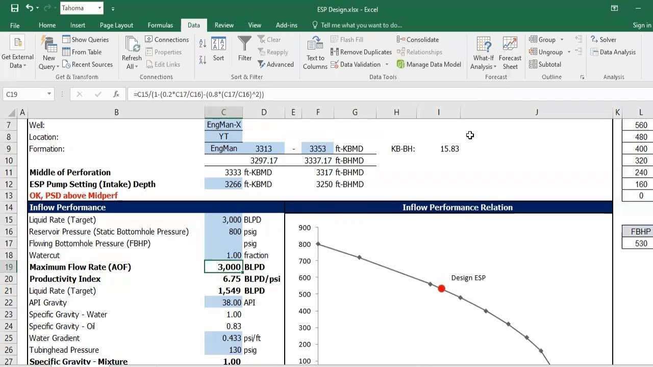 ESP Design in Spreadsheet, Part-1