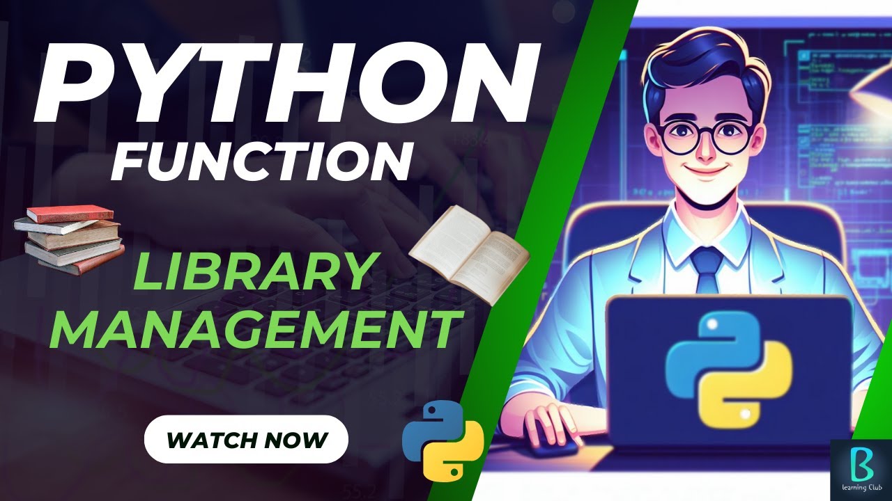 Python Function Example - Library Management System | Advanced Python Tutorial