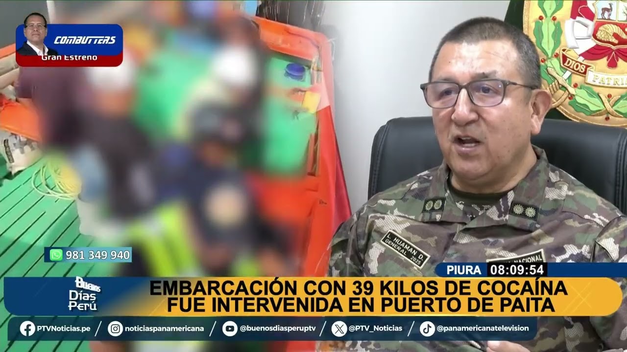 Piura: Incautan más de 39 kilos de cocaína en el puerto de Paita