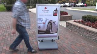 WindMaster® Curb Sign Stand for 22"x28" posters