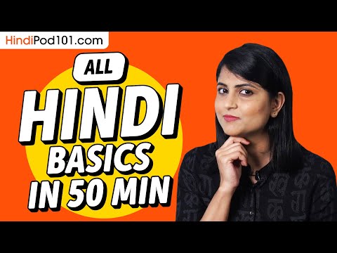 Learn Hindi in 50 Minutes - ALL Basics Every Beginners Need