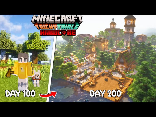 เอาชีวิตรอด 200 วันในโลกสุดอันตราย 1.21 | Minecraft Hardcore 200 Days ...