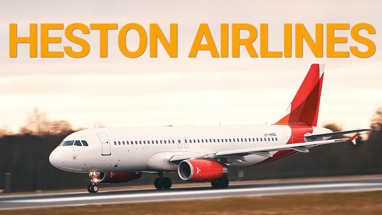 HESTON Airlines Airbus A320-233 LY-HMD | Plane Spotting