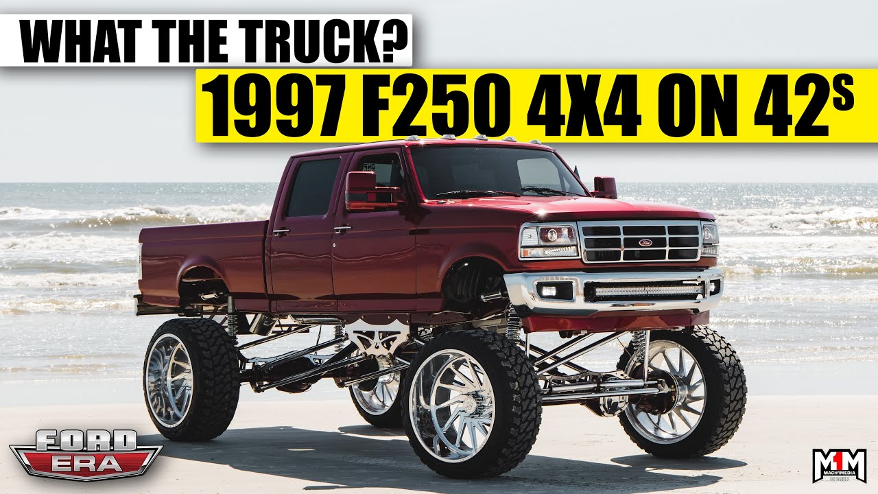 22-In Lifted Ford F-250 Rides on Billet 30s and 42s Like an Entertainer ...
