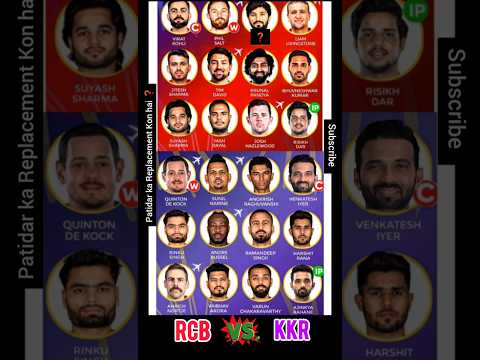 RCB vs KKR IPL 2025 tomorrow Playing XI 🔥| Virat Kohli vs Rahane #ipl #shorts #rcbvskkr #viratkohli