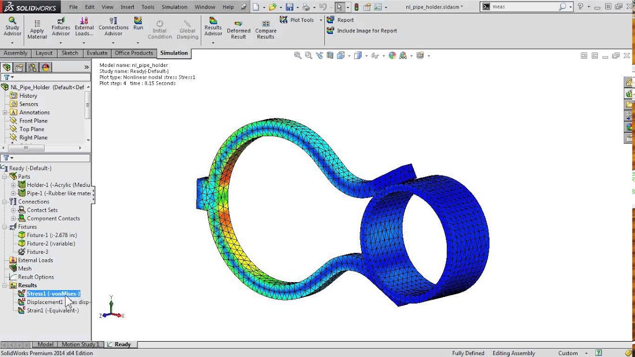 singularityoftheday - SOLIDWORKS Simulation - How do I see max stress for all time steps?