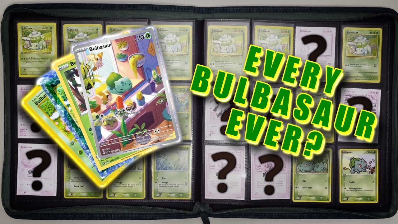 Every Bulbasaur Card - The Ultimate Pokemon Master List Episode 1