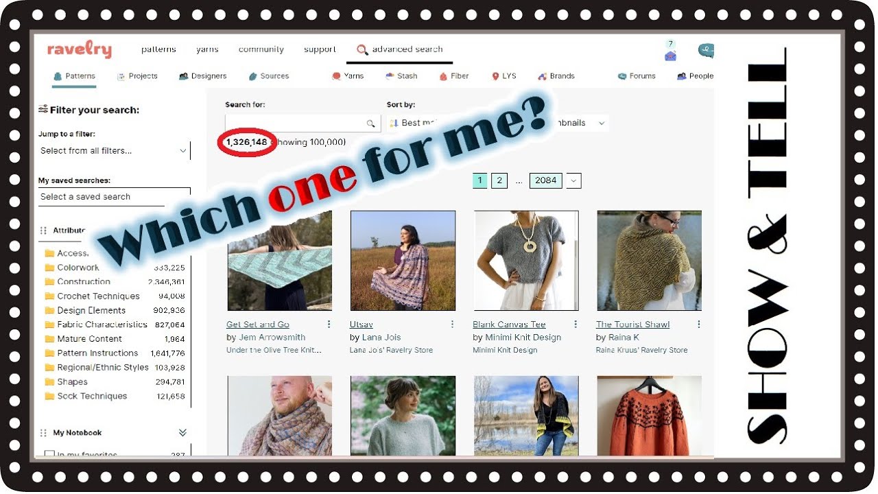 Ravelry case study -- finding a 