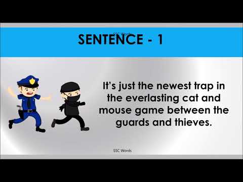 PLAY CAT AND MOUSE Idiom 1085 # Meaning and five sentences # SSC Words