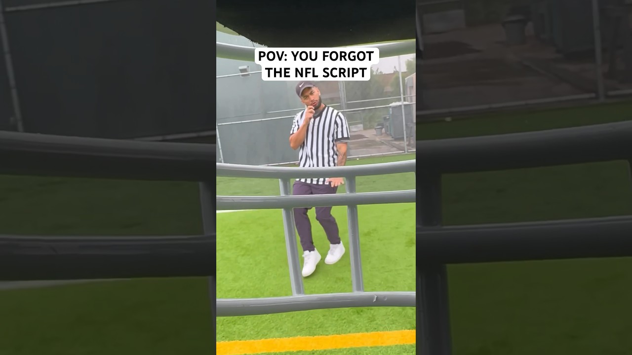 POV: YOU FORGOT YOUR NFL SCRIPT.. #funny #nfl #football