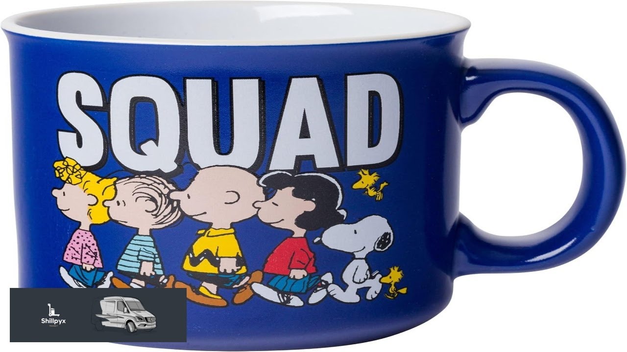 Silver Buffalo Peanuts Squad Featuring Sally Linus Charlie Brown Lucy Snoopy