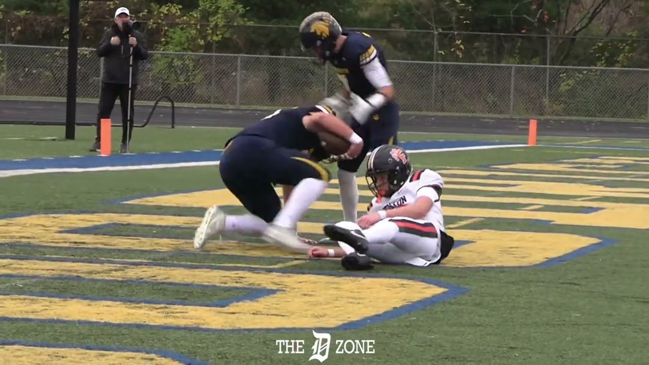 Goodrich 2027 DE/TE Drew Aagesen and 2026 S/QB Tanner Mazich connects for 34 yard TD pass