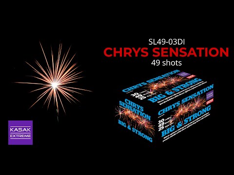 „Chrys Sensation” - 49 Shots 30mm Compound Fireworks [Batch 2019][SL49-03DI]