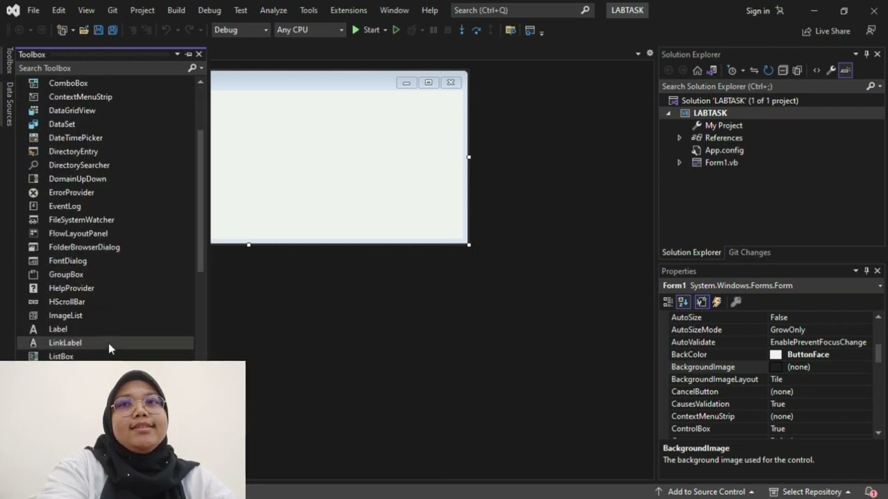 LAB TASK 1 - VISUAL BASIC PROGRAMMING