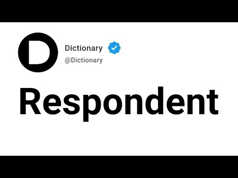 Respondent Meaning In English