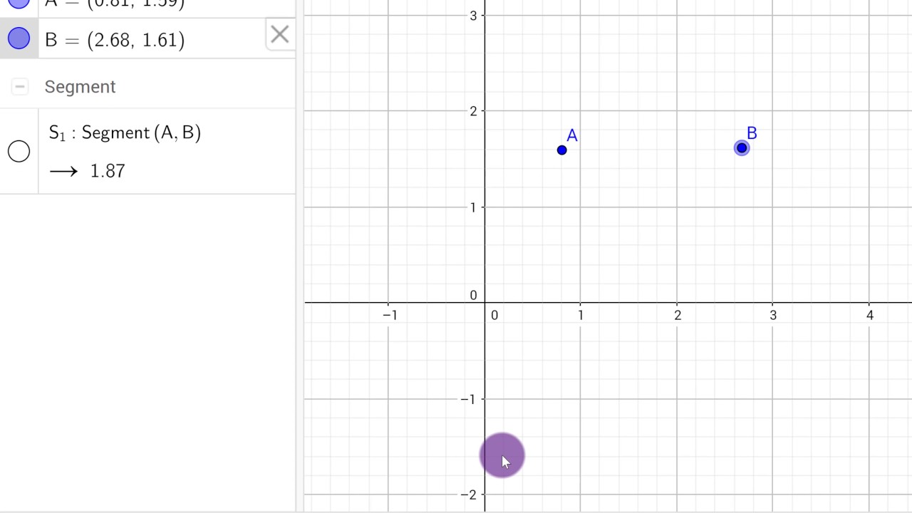 GGB Basics - Segment, Vector, Line, and Ray Commands