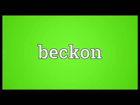 Beckon Meaning