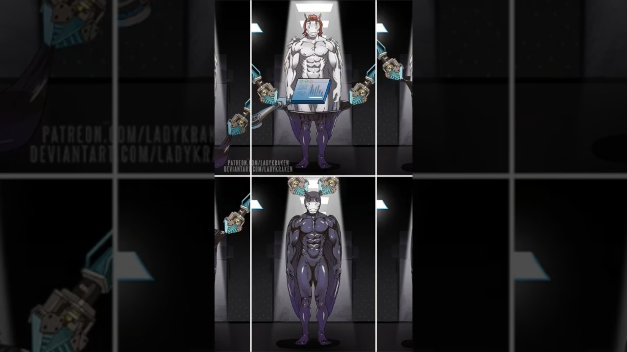 The Alien Suit Transformation - Commissions OPEN #art #anime #digitalart #speedpaint #furry #anthro