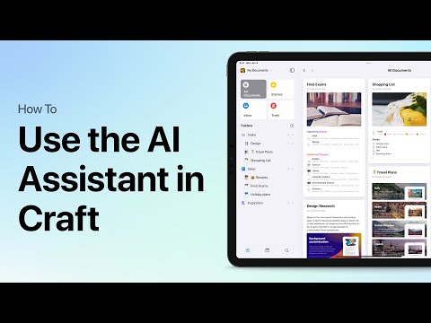 How to use the Craft AI Assistant