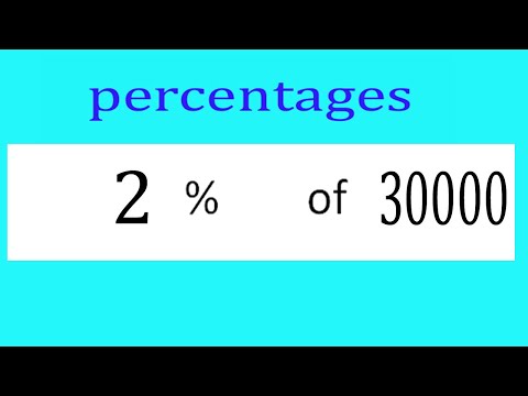 Percentages 2 Percentage(%) of 30000