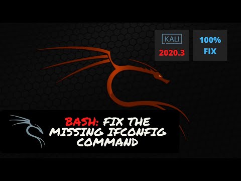 Kali: fix the missing ifconfig command 100% Fix! (pwned by Navneet)